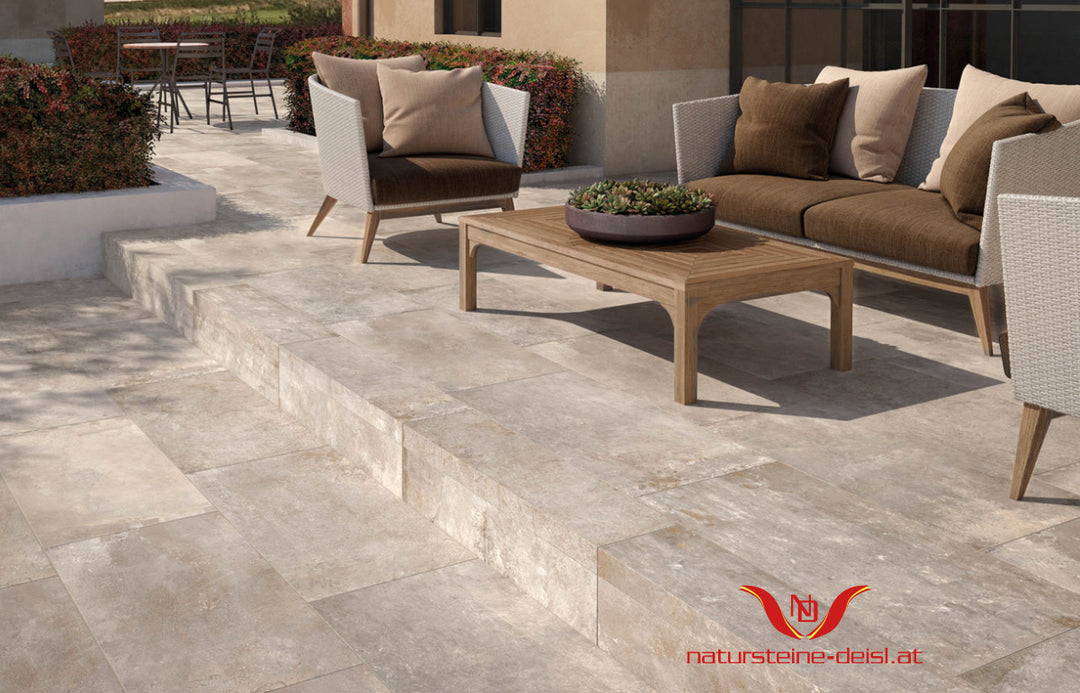 FEINSTEIN STEINOPTIK LIMESTONE BURGUND CREAM PLATTE – Natursteine Deisl ...